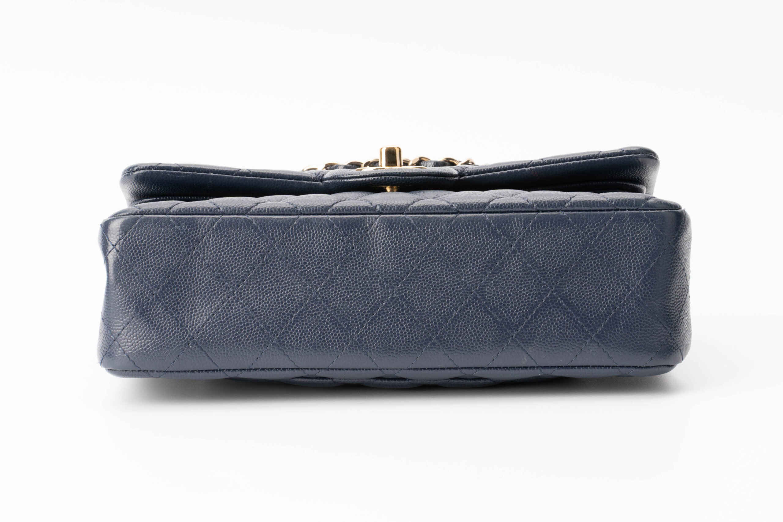 Chanel Small Classic Flap Bag Caviar Navy Blue - Luxury Shopping