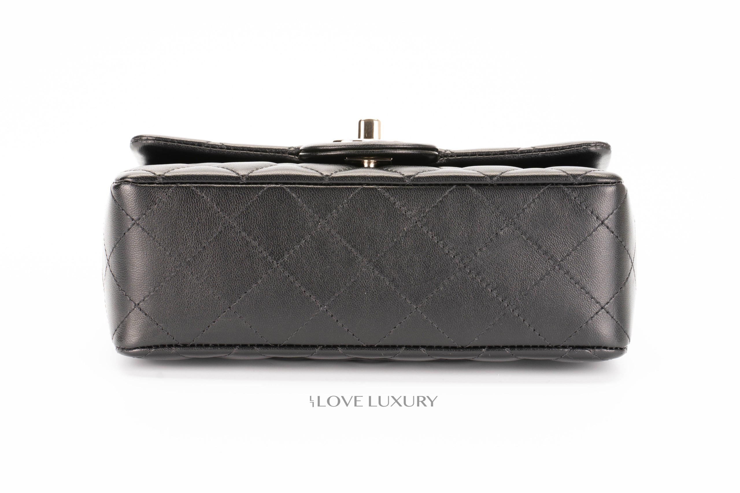 Chanel Mini Rectangle Black Lambskin - Luxury Shopping