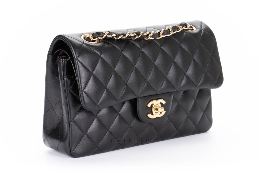 Chanel Small Classic Flap Lambskin Black - Luxury Shopping