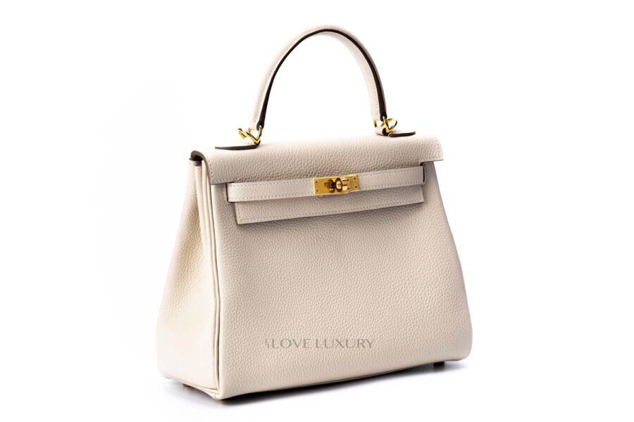 Hermès Kelly 25 Togo Craie - Luxury Shopping