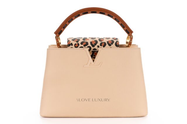 Louis Vuitton Capucines PM Beige Wild At Heart - Luxury Shopping