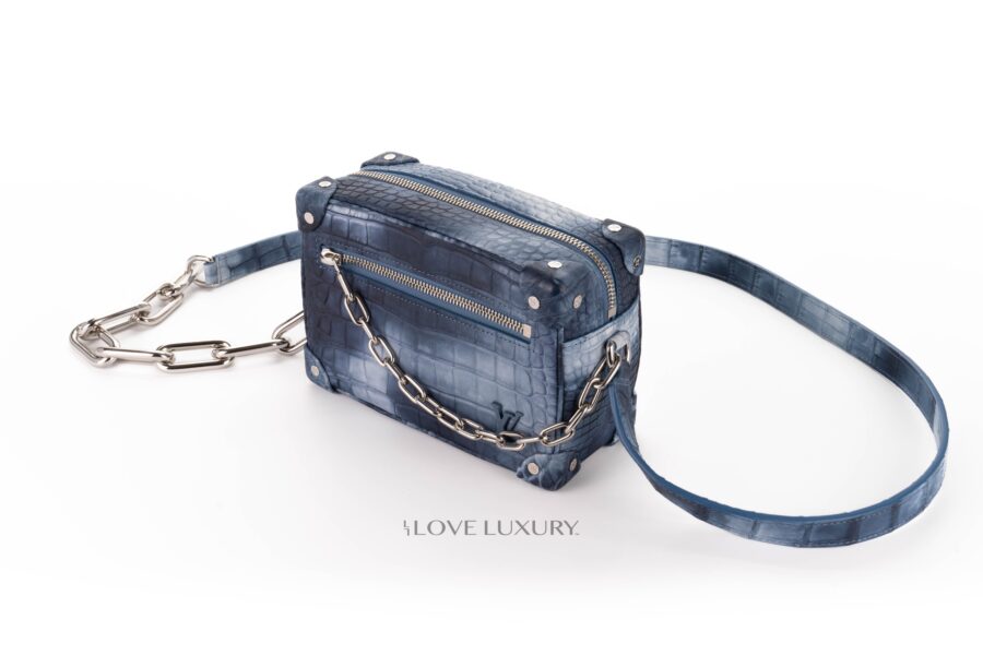 Louis Vuitton Mini Soft Trunk Croc Blue - Luxury Shopping