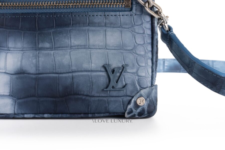 Louis Vuitton Mini Soft Trunk Croc Blue - Luxury Shopping