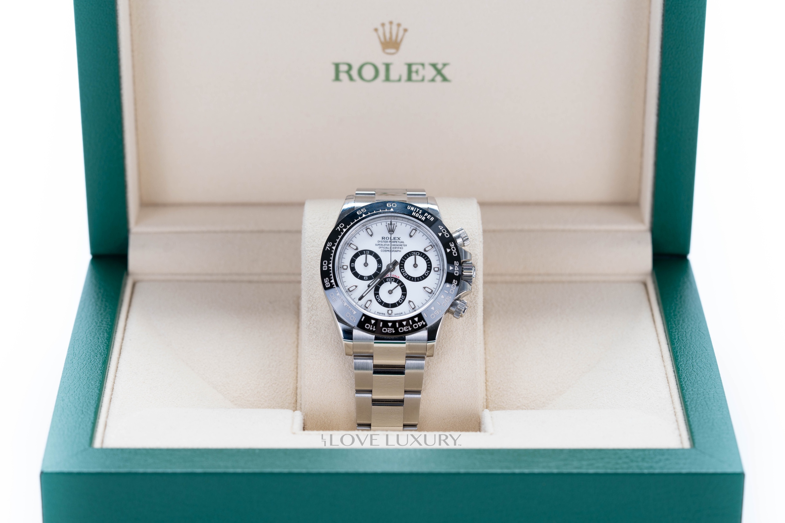 Rolex Cosmograph Daytona Ceramic White Dial Steel 40mm – ref 116500LN ...