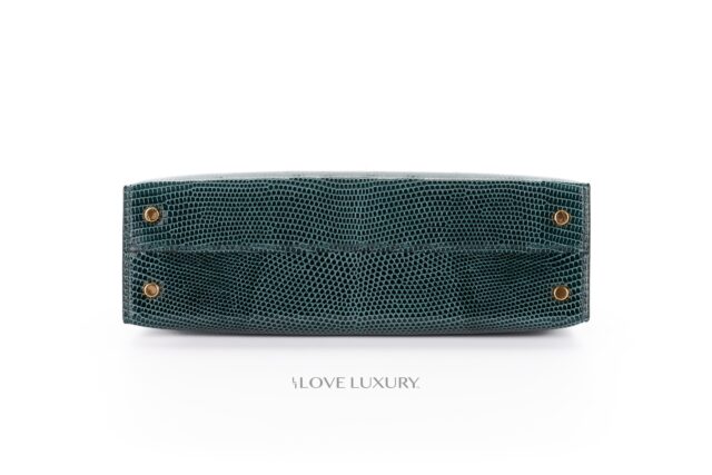 Hermès Mini Kelly Lizard Vert Cypress U stamp 2023 receipt - Luxury ...