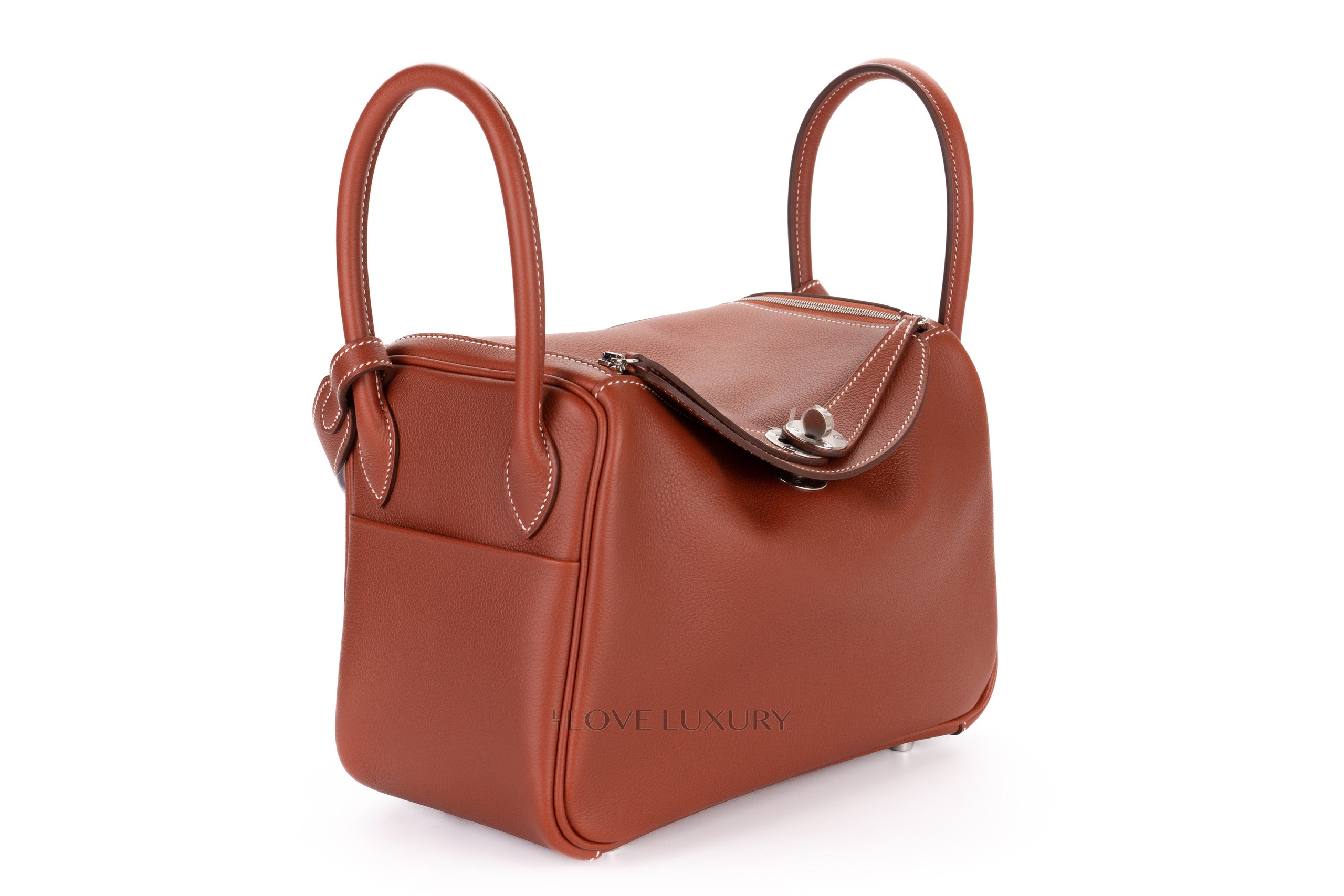 Hermès Lindy 26 Evergrain Cuivre Palladium Hardware - Luxury Shopping