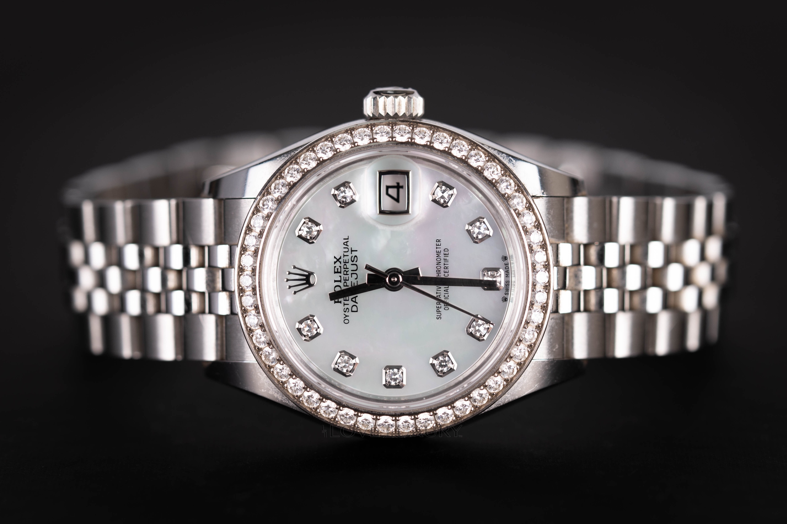 Rolex Lady-Datejust 28mm Mother of Pearl Diamond Dial – ref 279384RBR ...