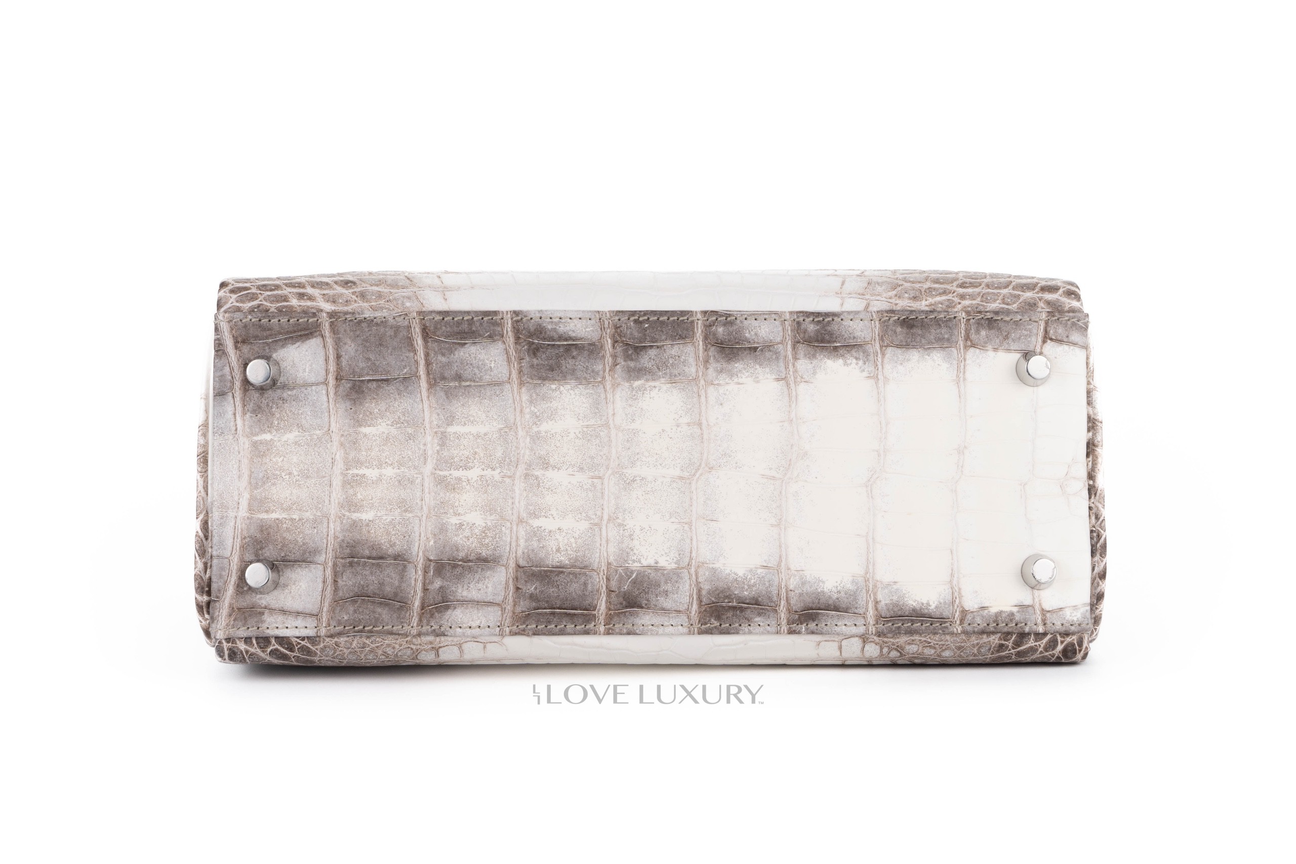 Hermès Kelly 28 Himalaya Nilo Croc Palladium Hardware - Luxury Shopping