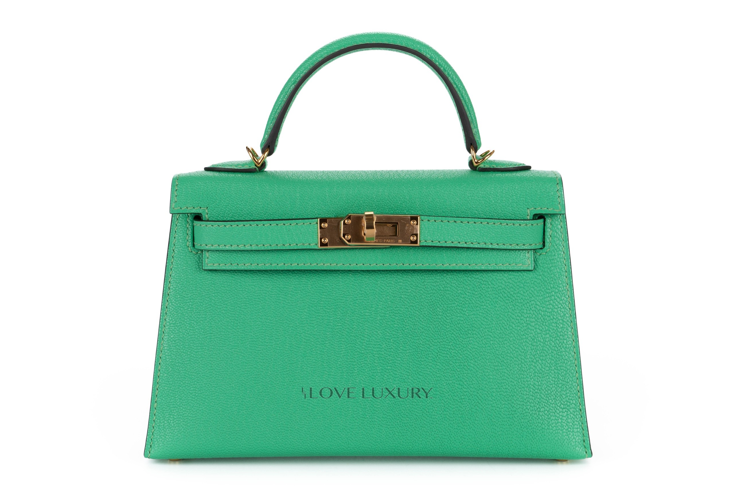 Hermès Mini Kelly Vert Comics Chevre Ghw - Luxury Shopping