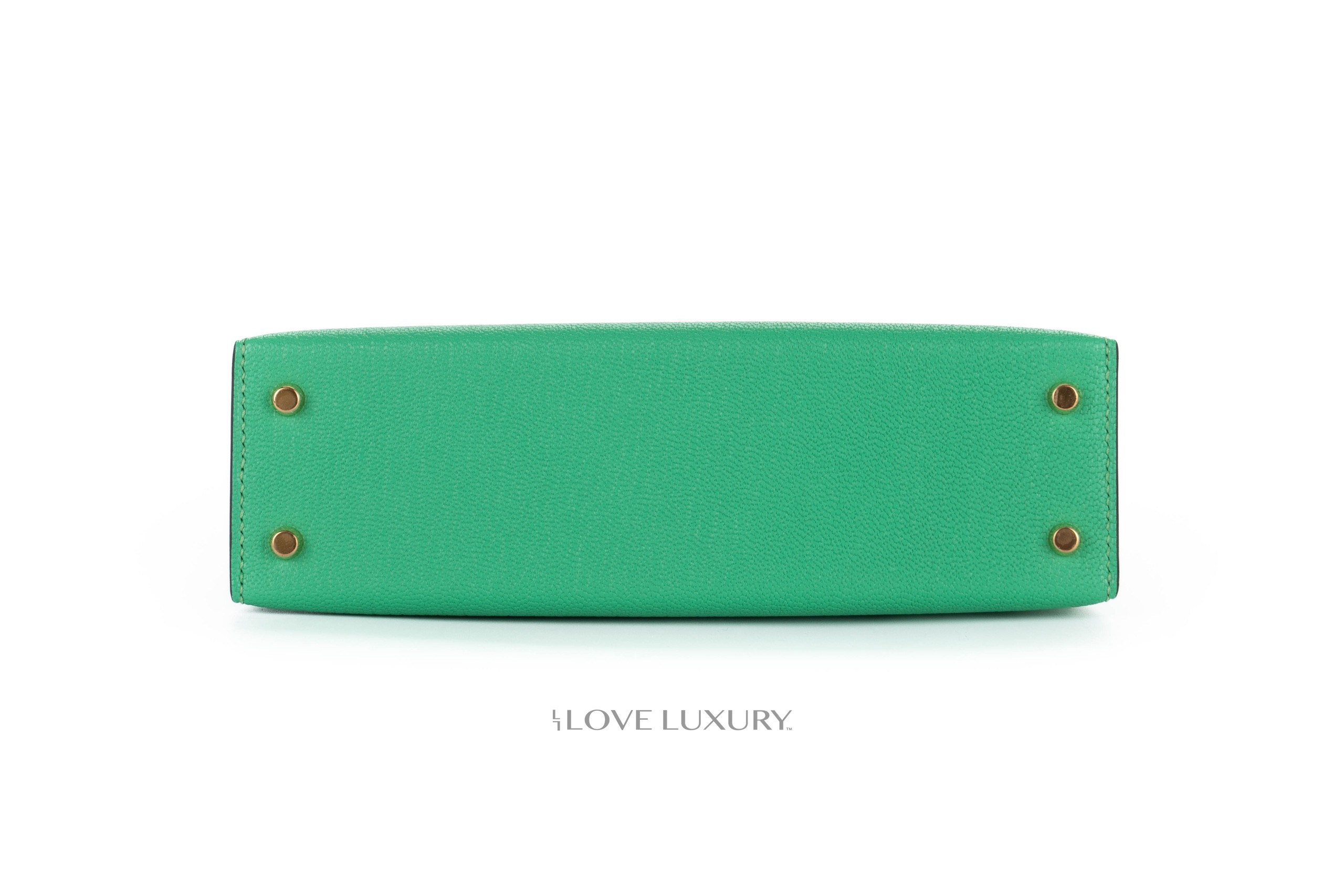 Hermès Mini Kelly Vert Comics Chevre Ghw - Luxury Shopping