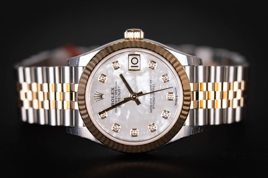 Rolex Datejust 31mm Two Tone Yellow Gold & Steel Mother of Pearl ...