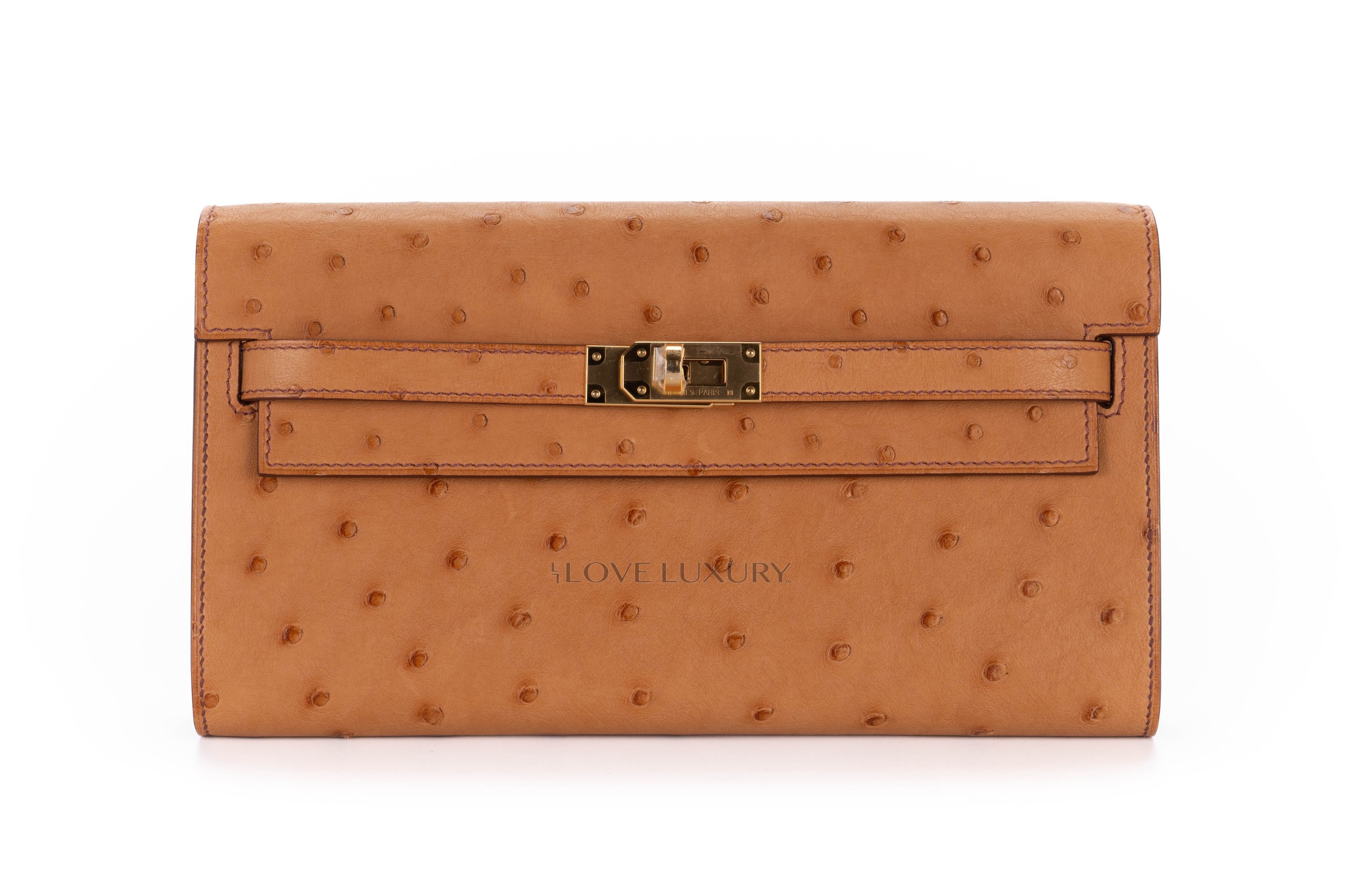 Hermès Kelly To Go Gold Ostrich Gold Hardware - Luxury Shopping
