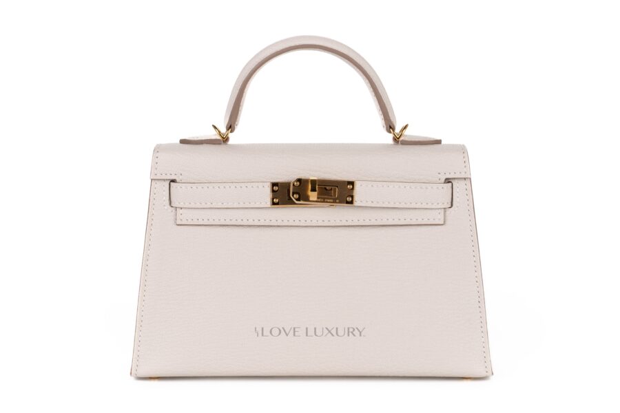 Hermès Mini Kelly Chevre Mysore Mushroom Gold Hardware - Luxury Shopping