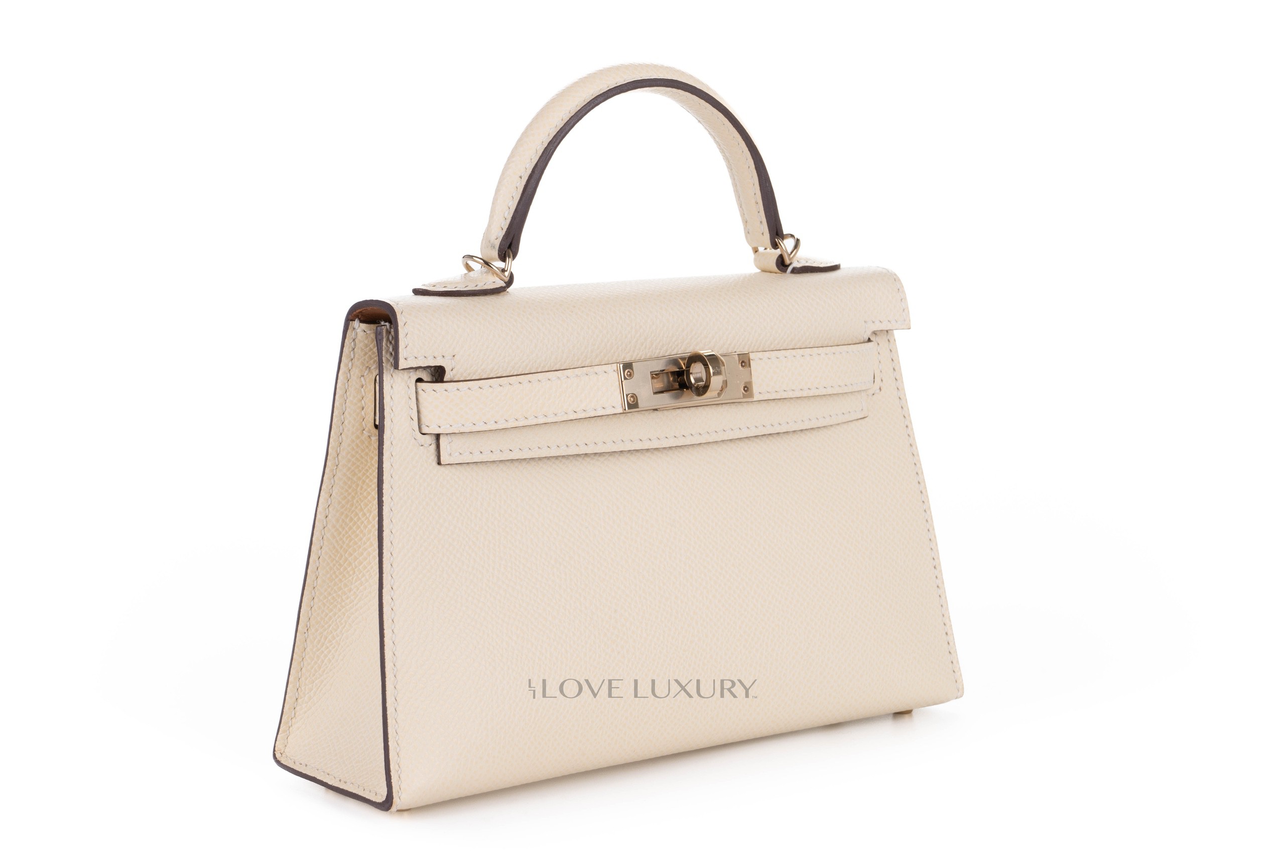Hermès Mini Kelly HSS Craie Epsom Verso Gold Swift Permabrass hardware ...