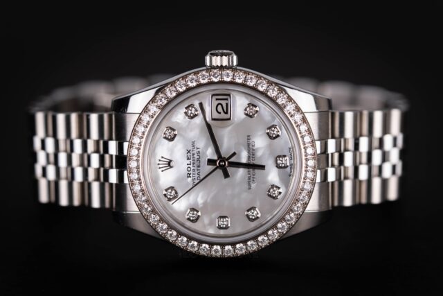 Rolex Datejust 31 Mother of Pearl Diamond Dial & Bezel Jubilee Bracelet ...