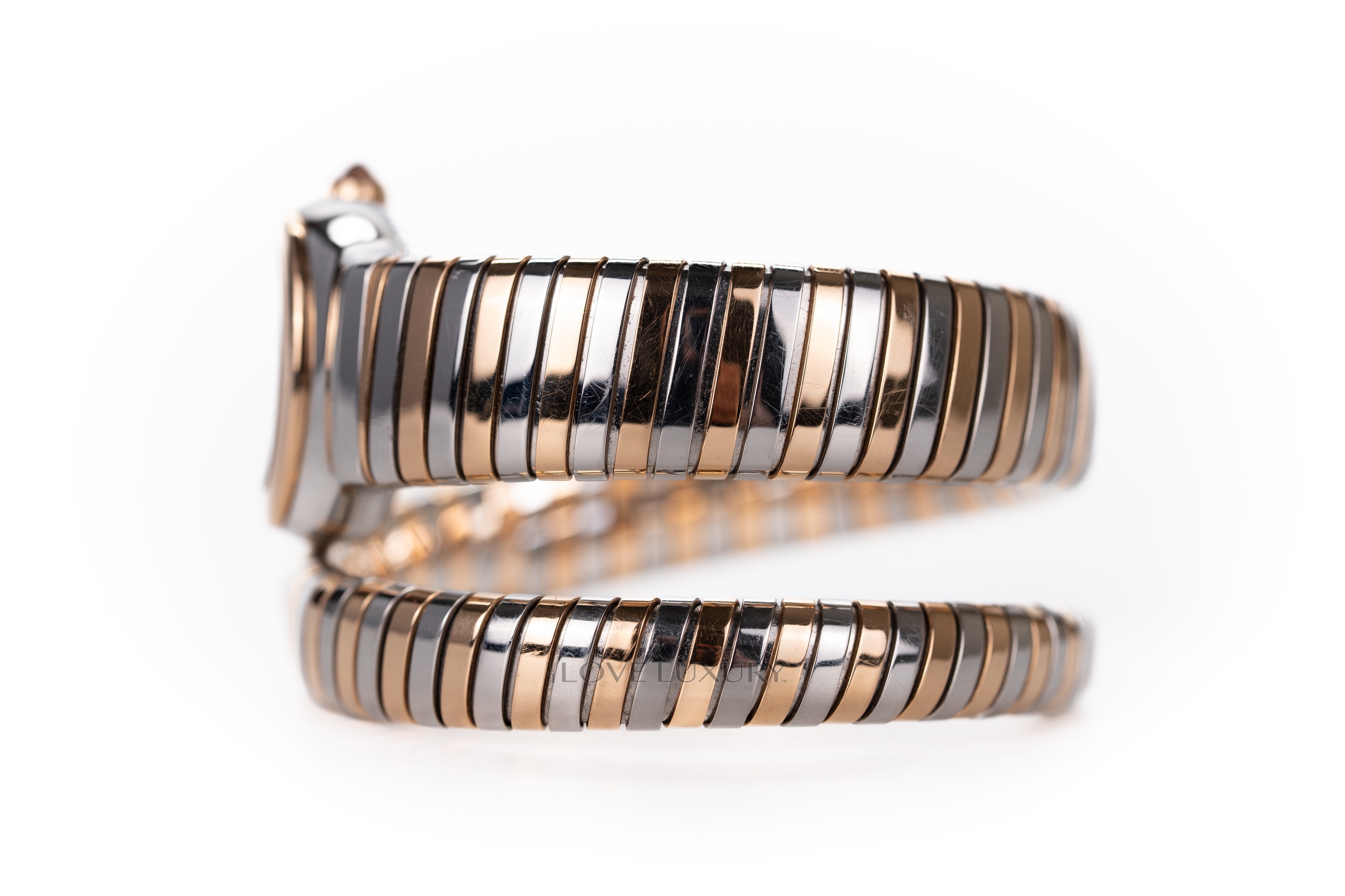 Bvlgari Serpenti Tubogas Rose Gold & Steel – 103708 - Luxury Shopping