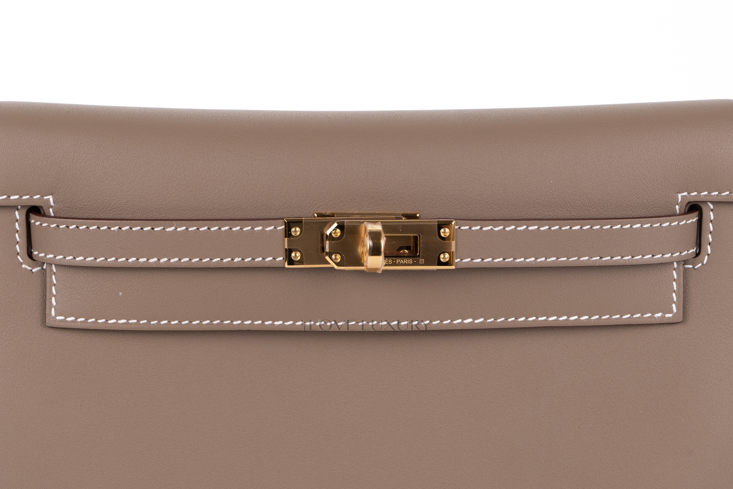 Hermès Kelly Danse Etoupe Swift Gold Hardware - Luxury Shopping