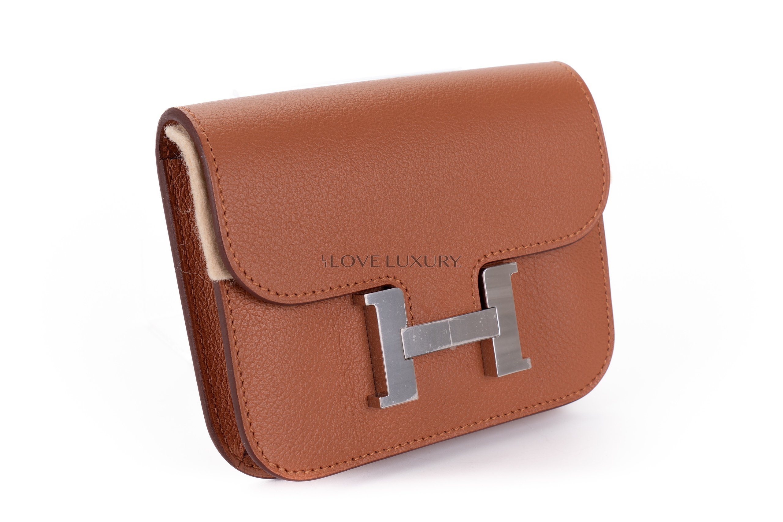 Hermès Constance Slim Compact Gold / Vert Fizz - Luxury Shopping