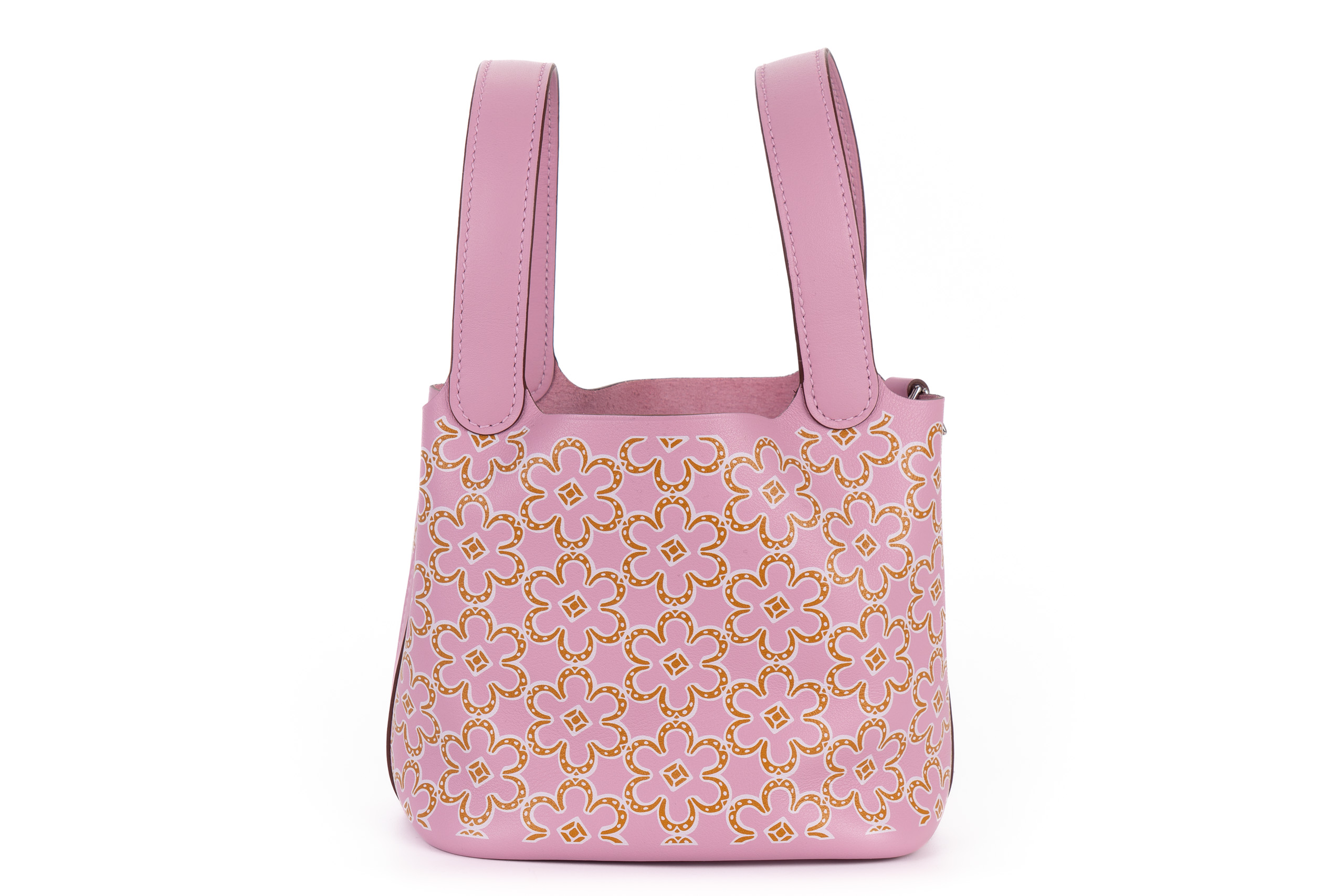 Hermès Micro Picotin Lucky Daisy Mauve Sylvester Swift Palladium ...