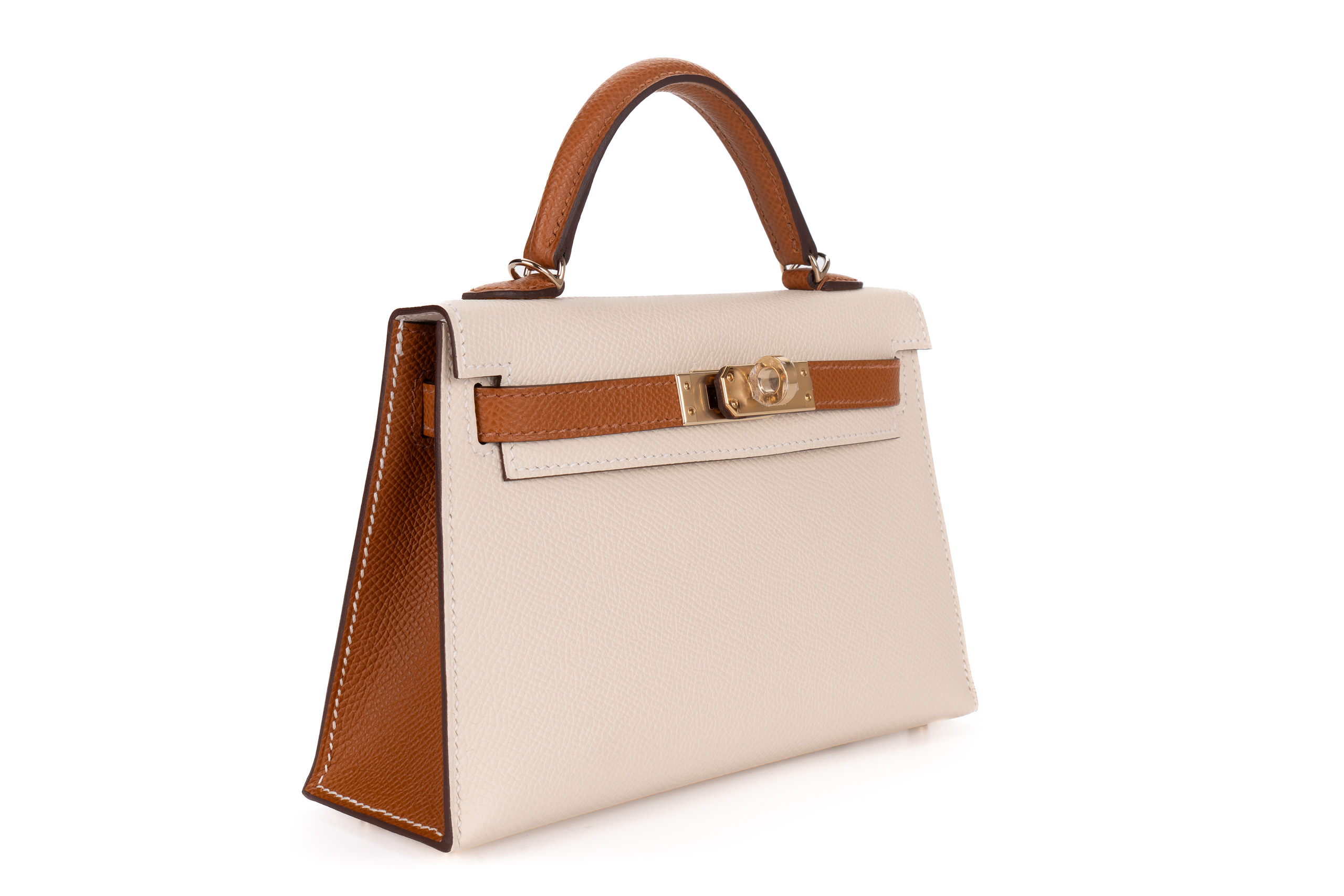 Hermès Mini Kelly HSS Gold and Craie Epsom Permabrass Hardware - Luxury ...