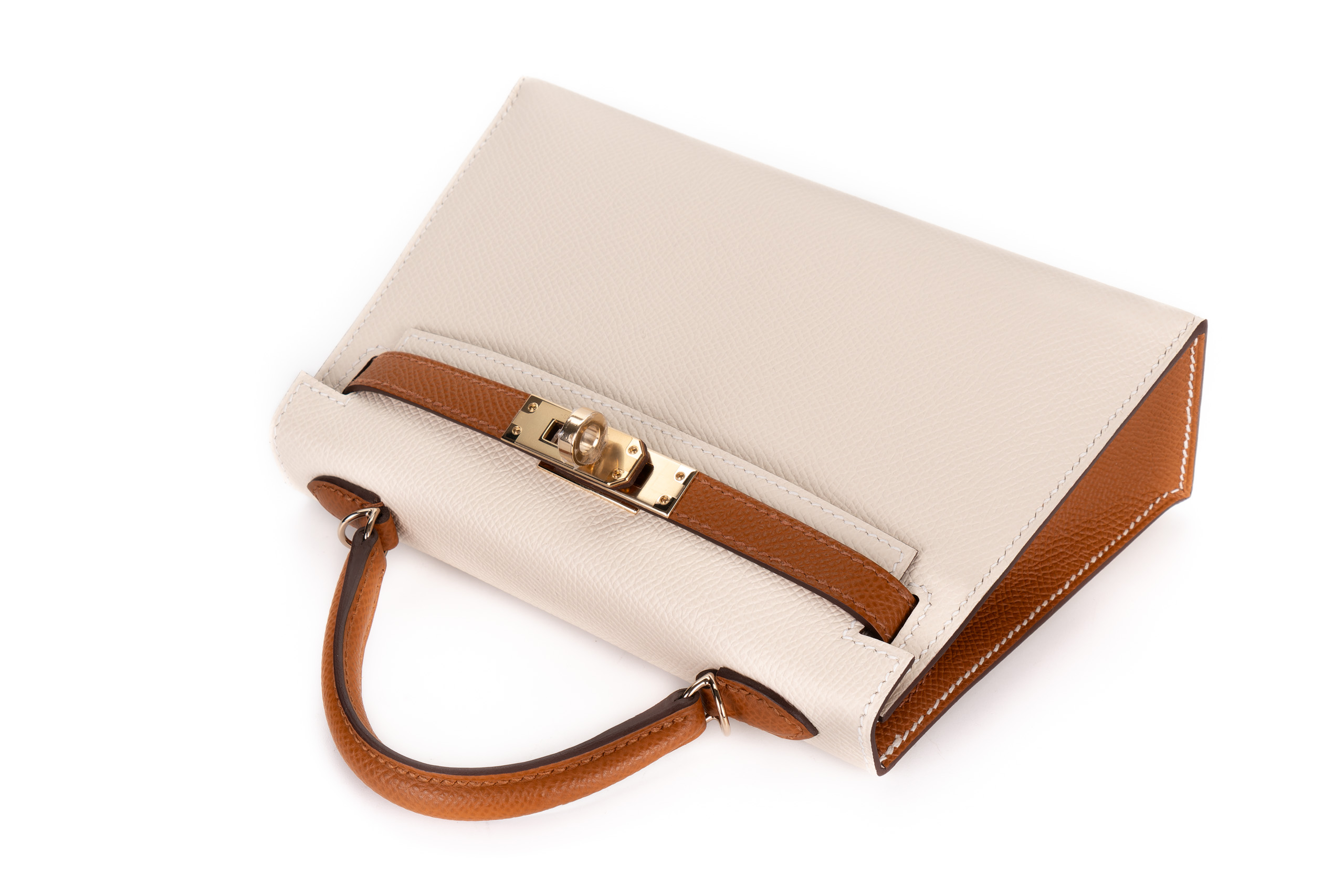 Hermès Mini Kelly HSS Gold and Craie Epsom Permabrass Hardware - Luxury ...