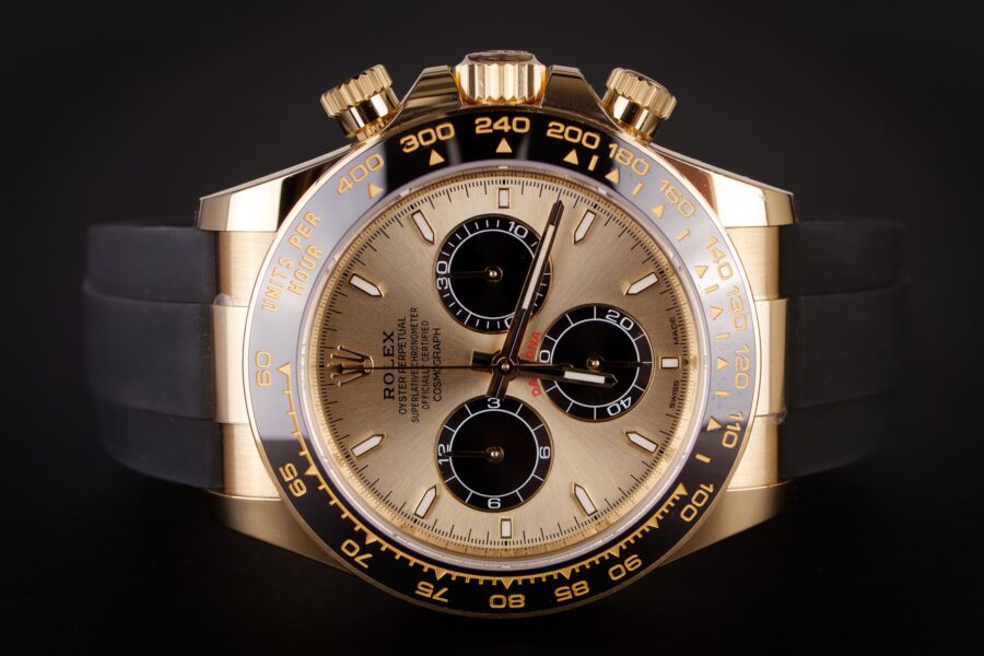 Rolex Daytona Yellow Gold Oysterflex Pickachu Dial – ref 126518LN ...