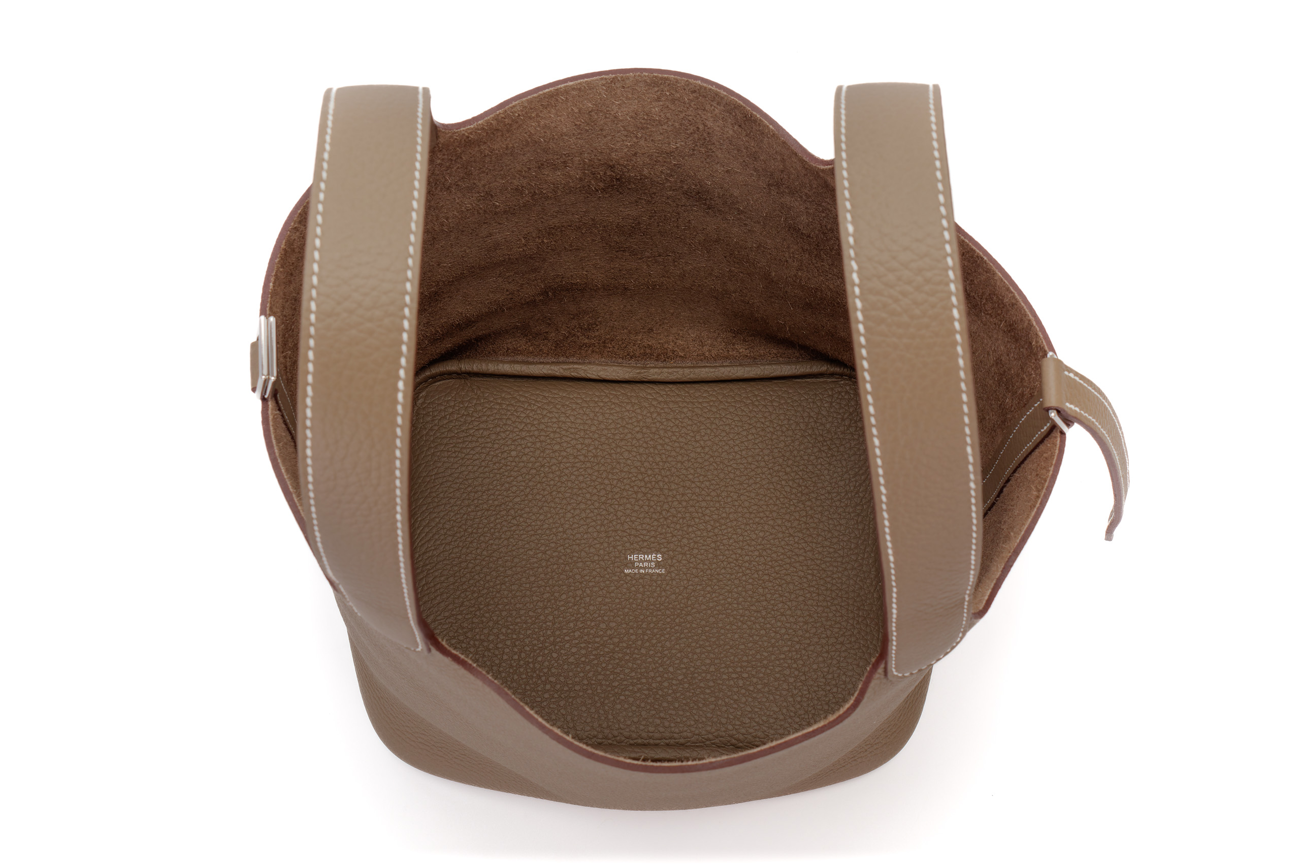 Hermès Picotin 22 Etoupe Clemence Palladium Hardware - Luxury Shopping