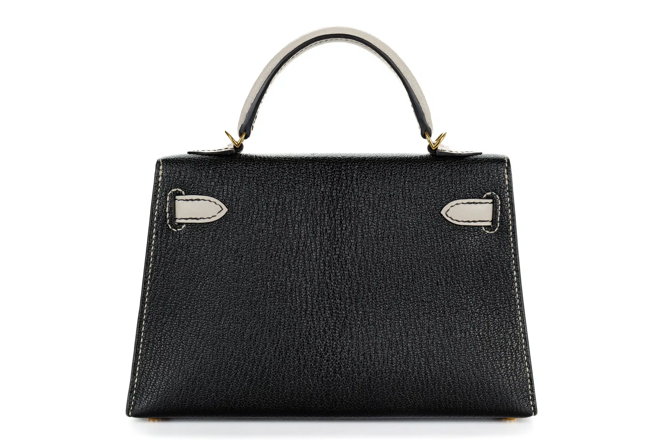 Hermès Mini Kelly HSS Chevre Noir And Nata Gold Hardware 2022 - Luxury ...