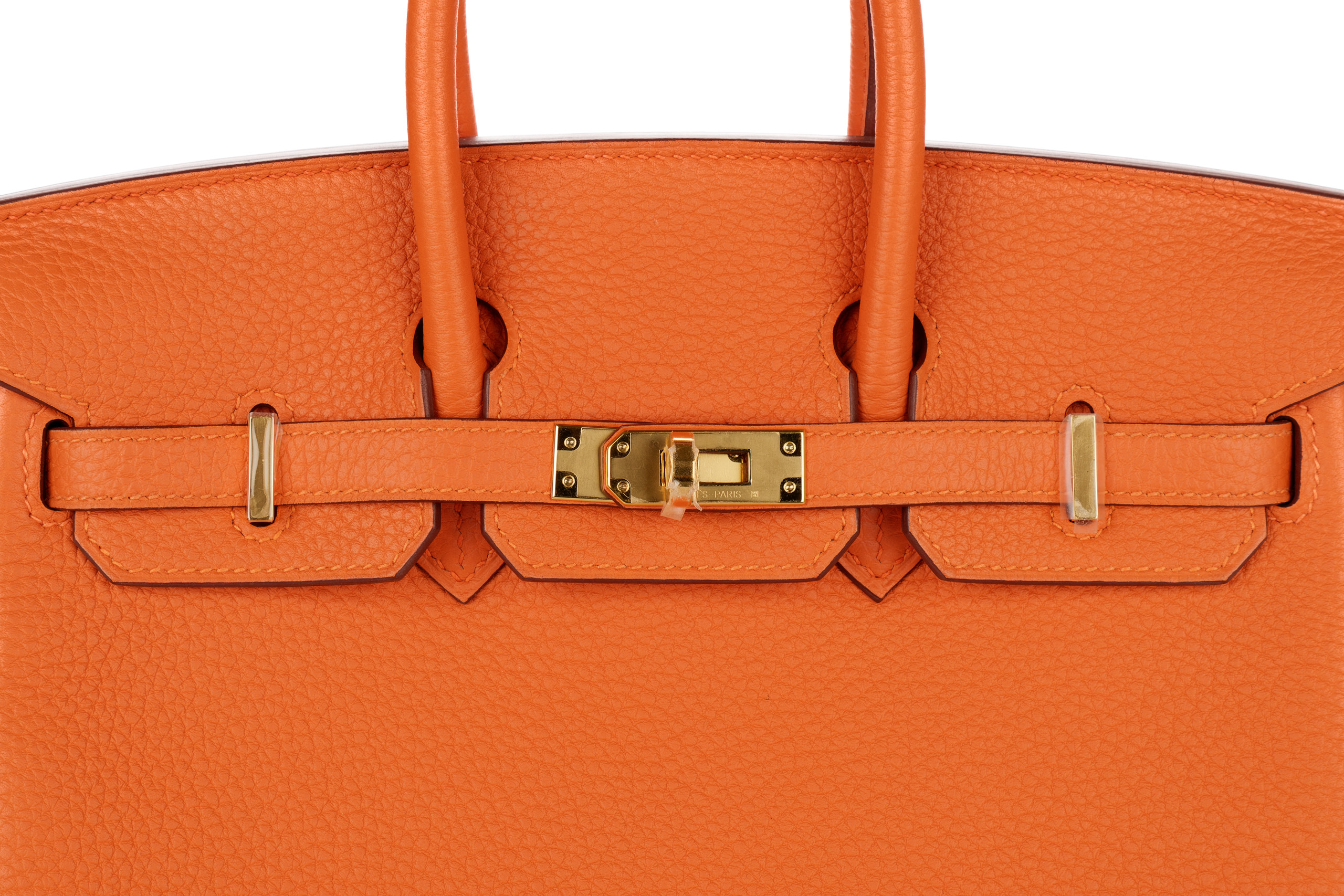Hermès Birkin 25 Orange Togo Gold Hardware - Luxury Shopping