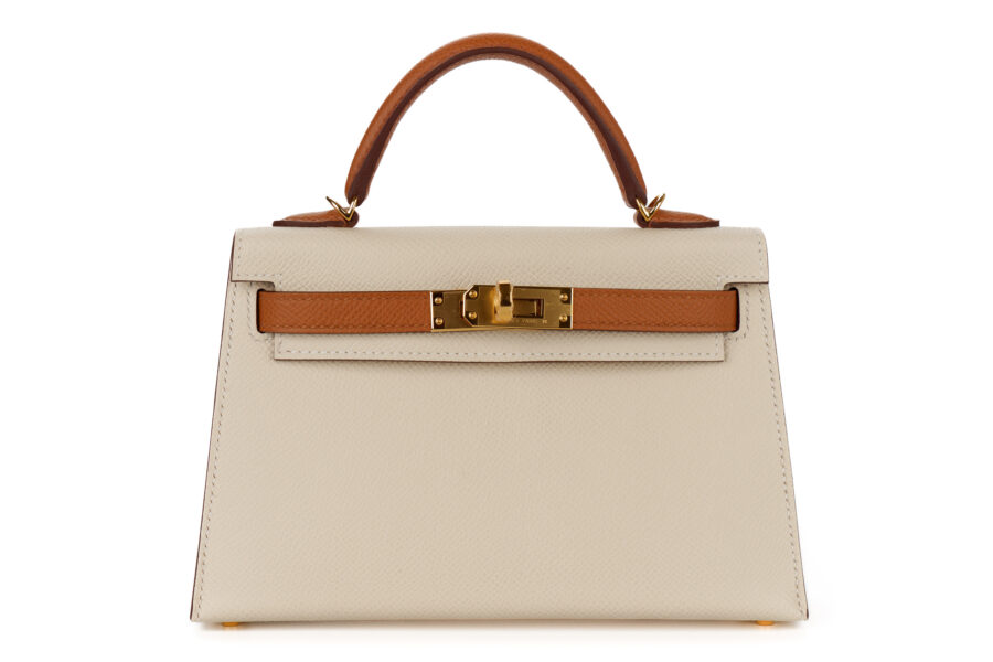 Hermès Mini Kelly HSS Craie / Gold Epsom Gold Hardware - Luxury Shopping
