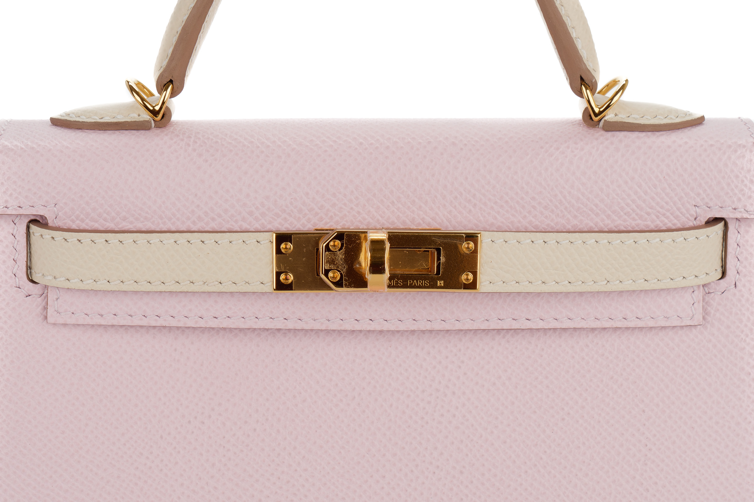 Hermès Mini Kelly HSS Mauve Pale/Craie Gold Hardware - Luxury Shopping