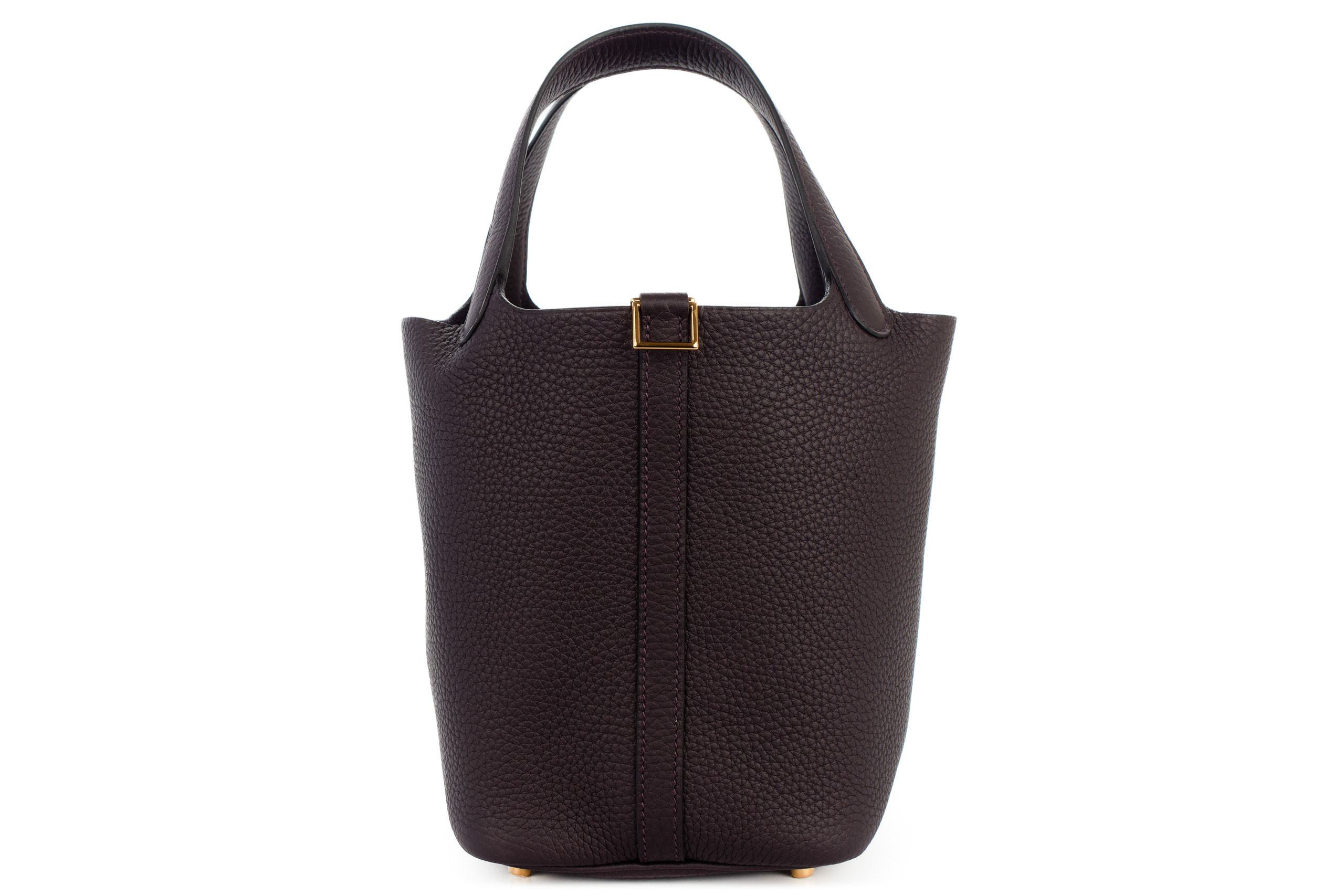 Hermès Picotin 18 Prunoir Clemence Gold Hardware - Luxury Shopping