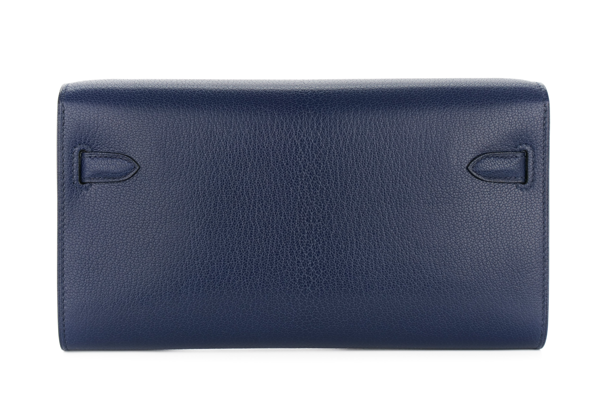 Hermès Kelly To Go Bleu Saphir Chevre Electrum Hardware - Luxury Shopping