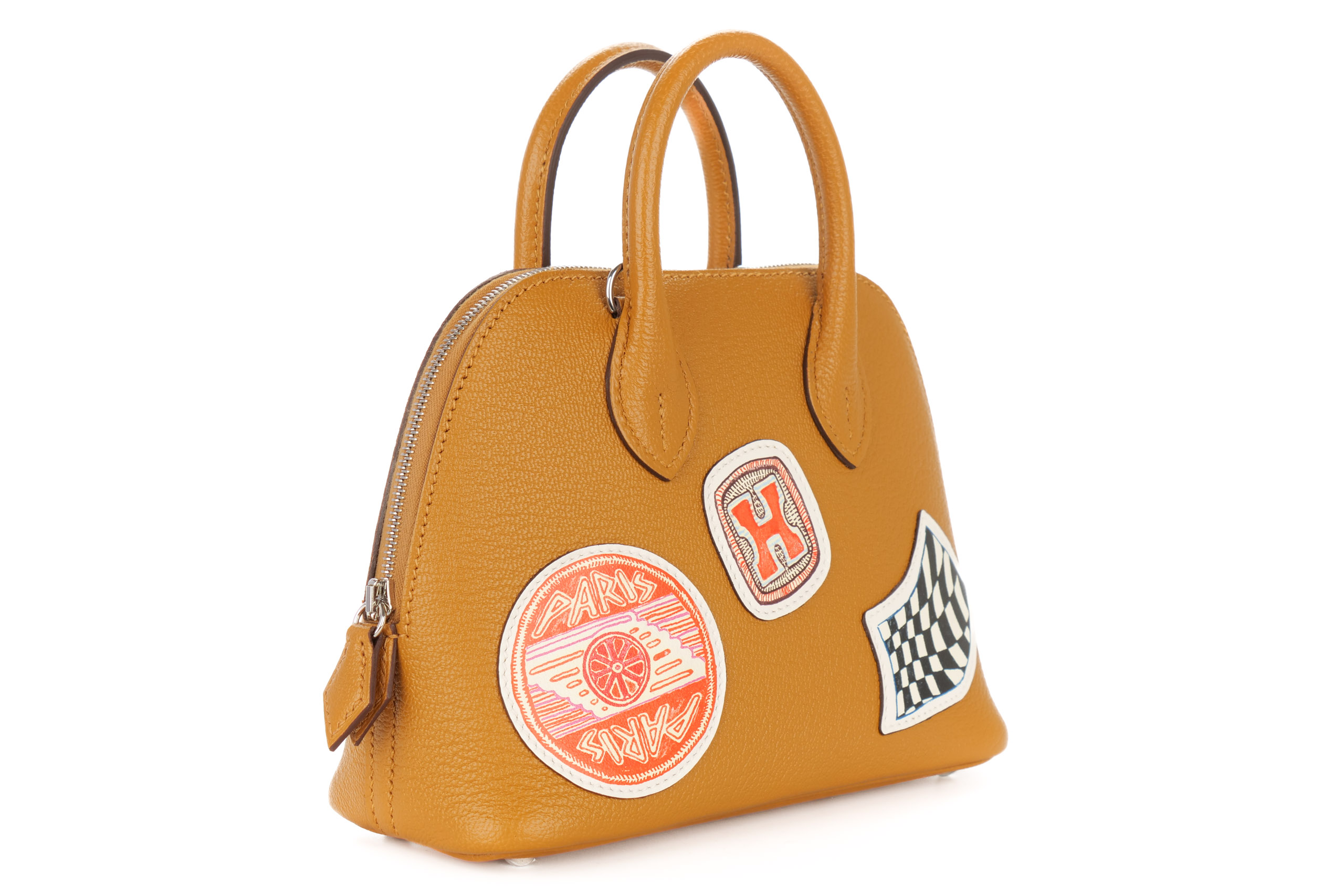 Hermès Bolide Mini Pique-Colle 1923 Sesame Epsom Palladium Hardware ...