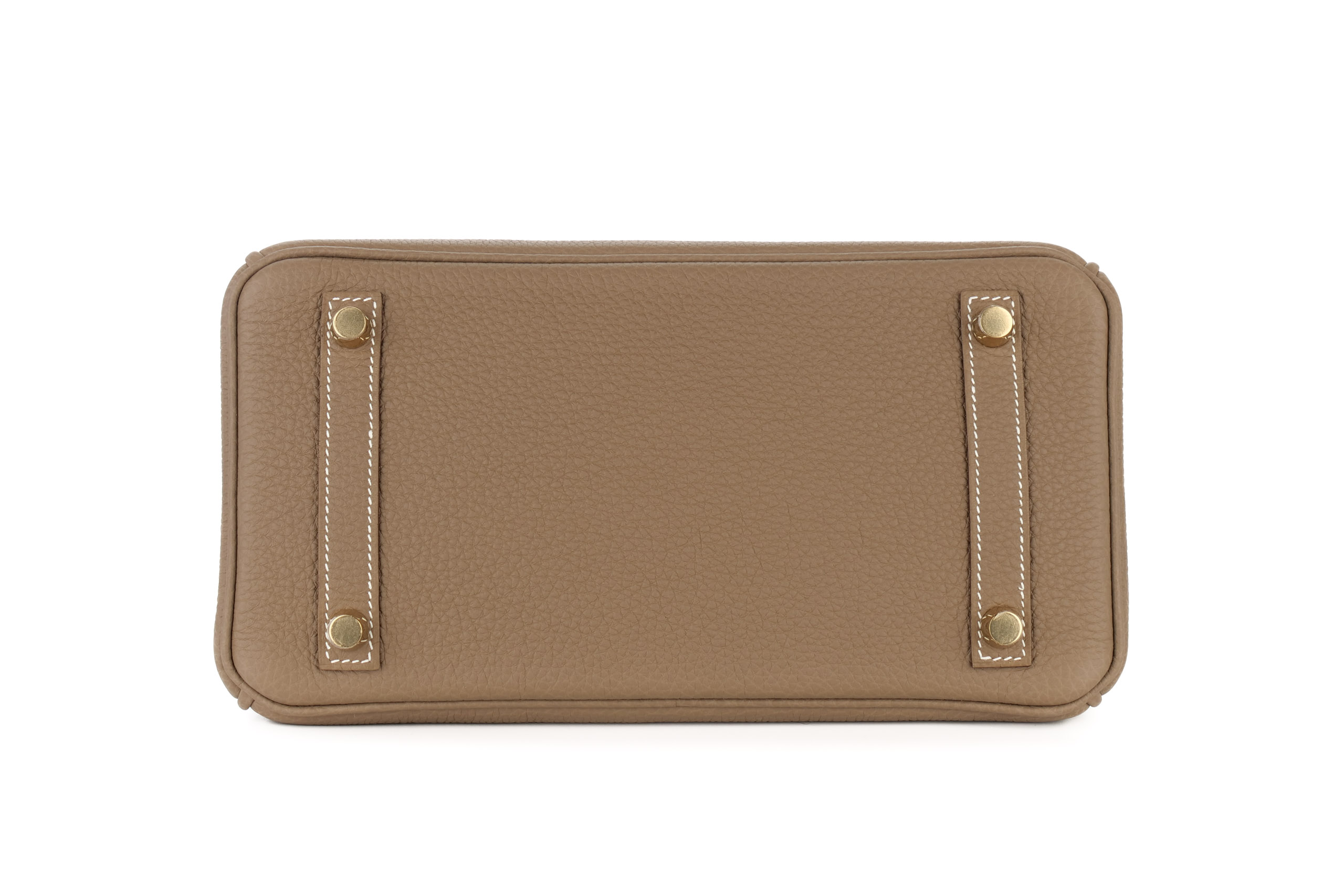 Hermès Birkin 25 Etoupe Togo Brushed Gold Hardware - Luxury Shopping