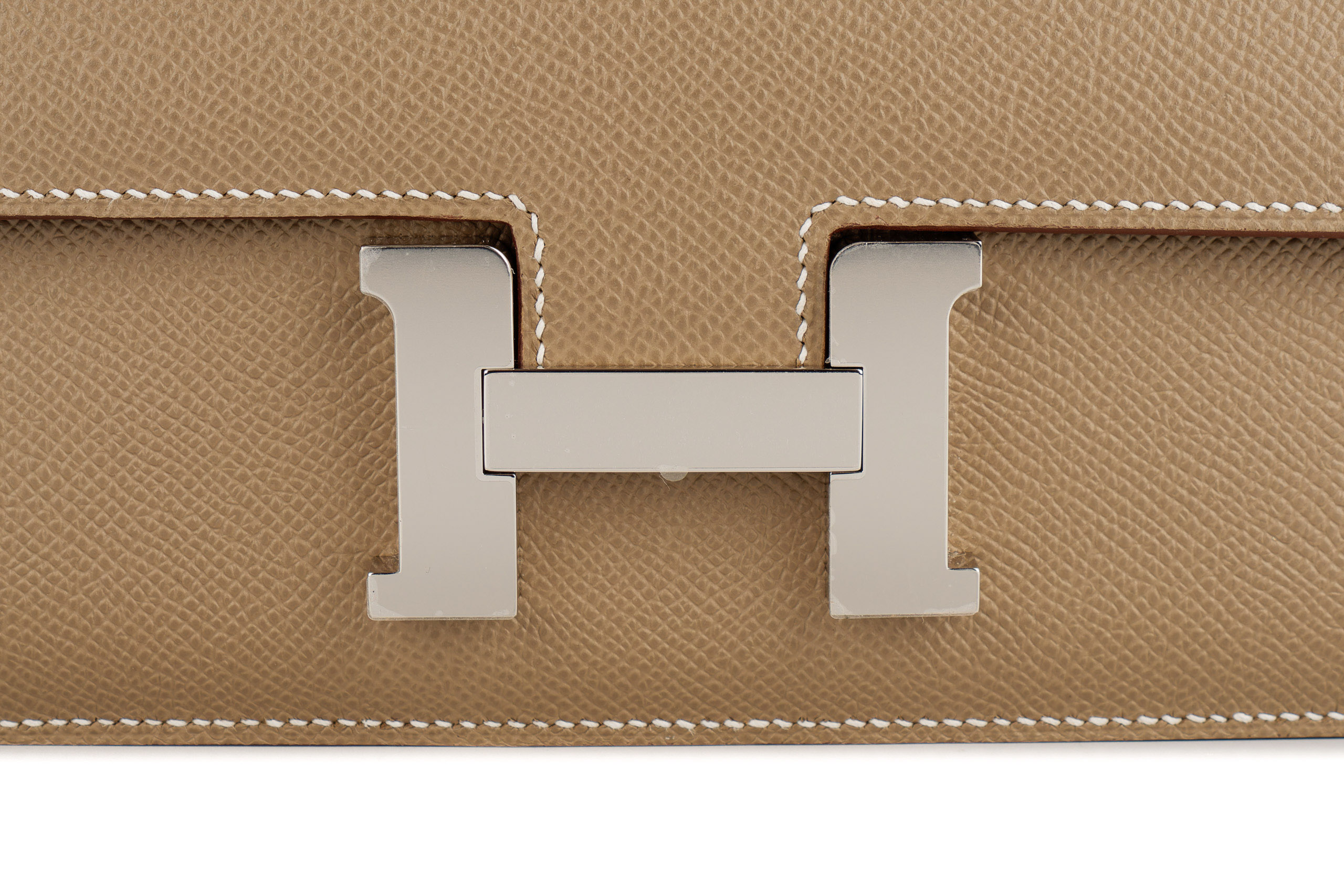 Hermès Constance Elan Etoupe Epsom Palladium Hardware - Luxury Shopping