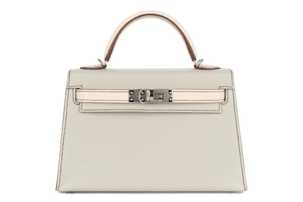 Hermès Mini Kelly HSS Chevre Nata / Vert de Gris Palladium Hardware ...