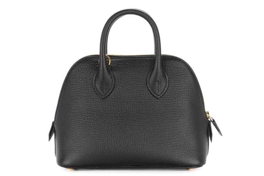 Hermès Mini Bolide Noir / Black Chevre Gold Hardware - Luxury Shopping