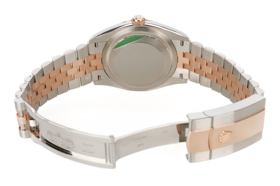 Rolex DateJust 36 Silver Palm Motif Dial Flutted Dial and Jubilee ...