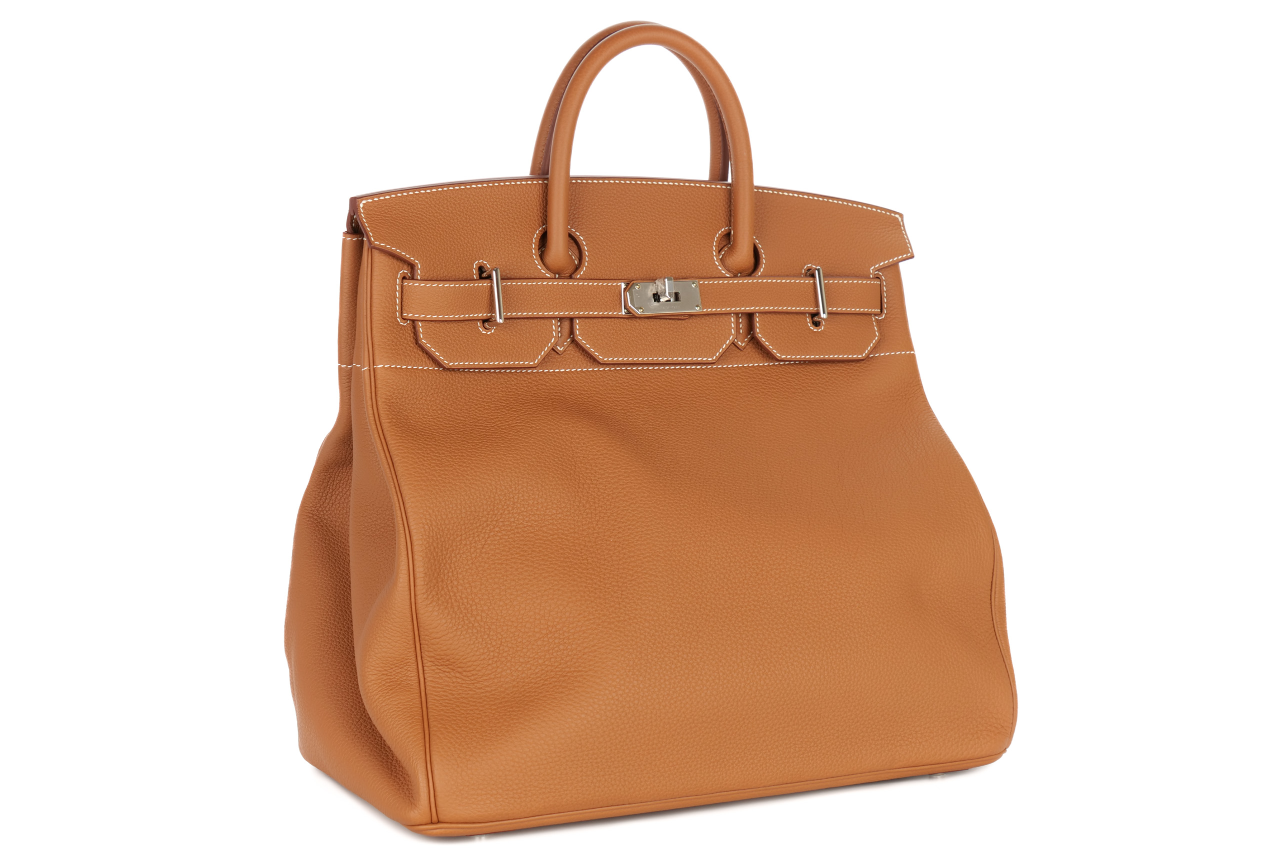 Hermès HAC 40 Gold Togo Palladium Hardware - Luxury Shopping