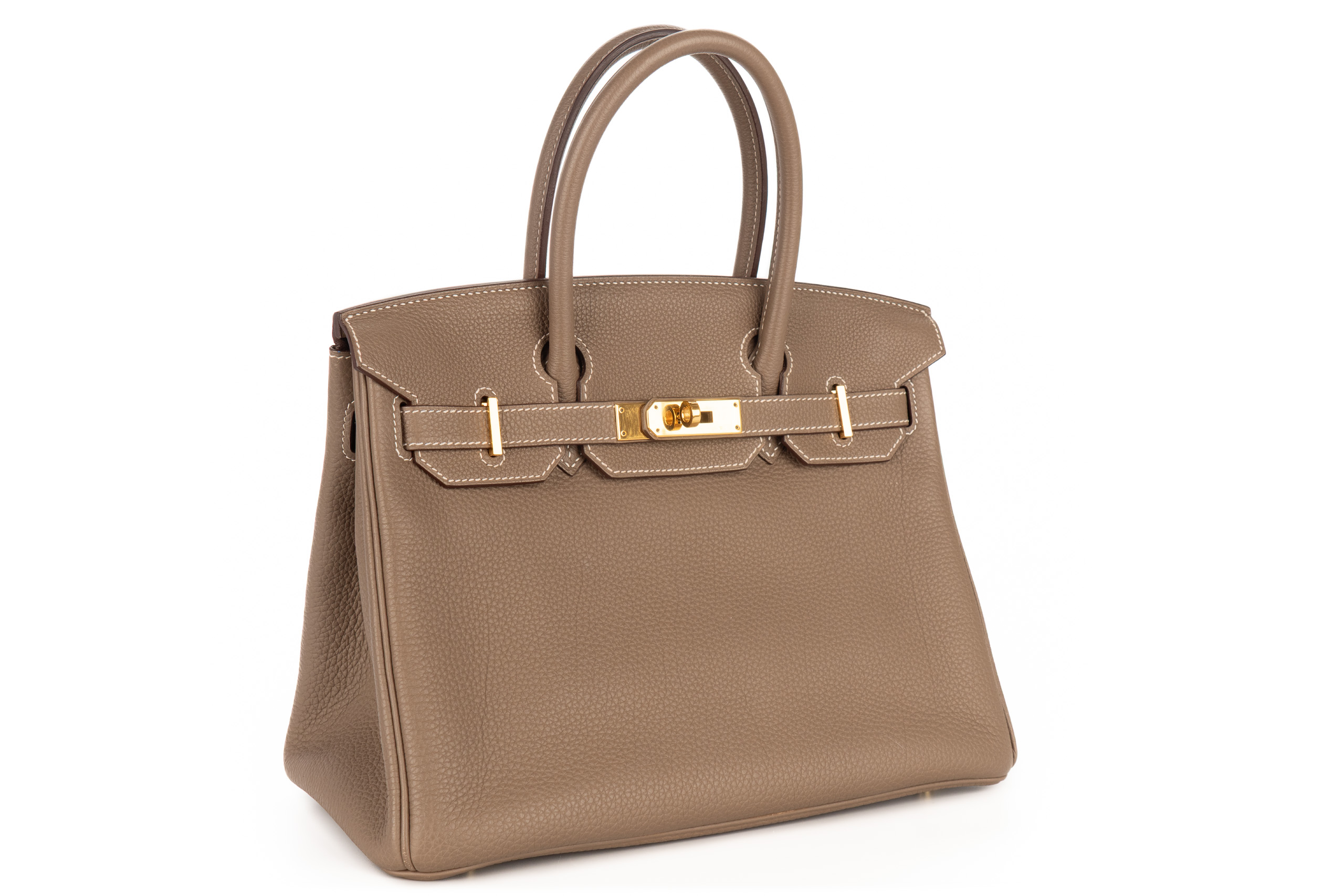 Hermès Birkin 30 Etoupe Togo Gold Hardware - Luxury Shopping