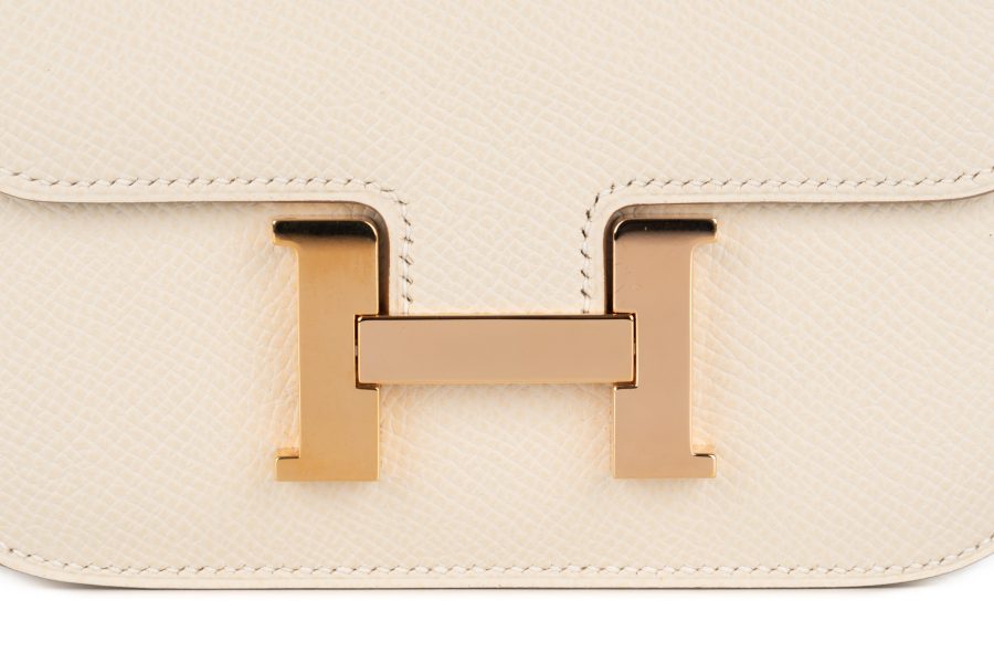 Hermès Micro Constance HSS Craie Epsom Rose Gold Hardware - Luxury Shopping