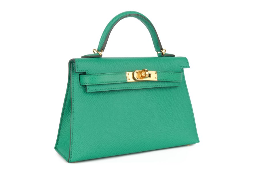Hermès Mini Kelly Vert Jade Epsom Gold Hardware - Luxury Shopping