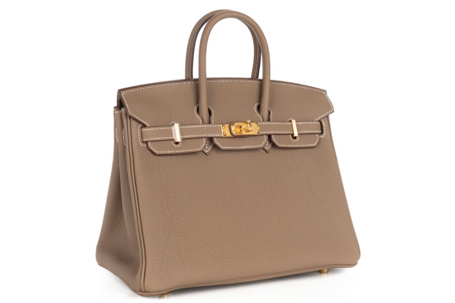Hermès Birkin 25 Etoupe Togo Gold Hardware - Luxury Shopping