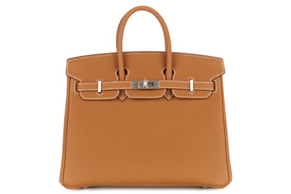Hermès Birkin 25 Gold Togo Brushed Palladium Hardware - Luxury Shopping