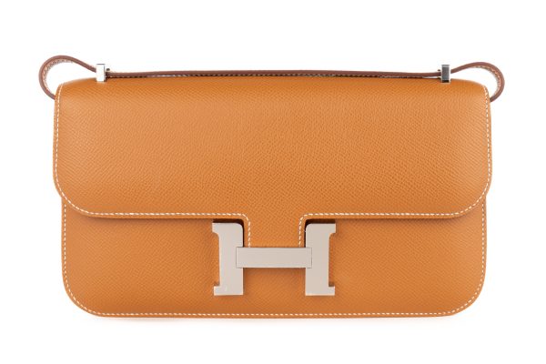 Hermès Constance Elan Gold Epsom Palladium Hardware - Luxury Shopping