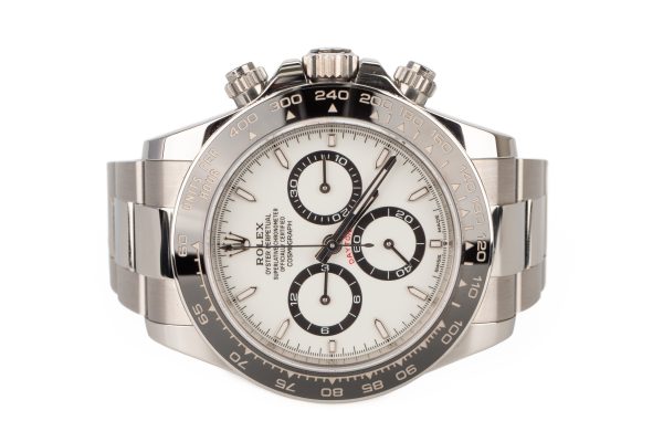 Rolex Daytona Cosmograph Panda White Dial Oyster Bracelet Steel ...