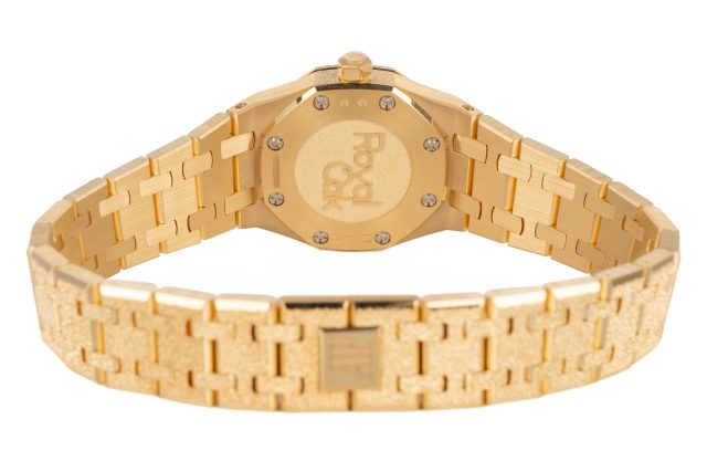 Audemars Piguet 23 Royal Oak Mini Frosted Hammered 18ct Yellow Gold ...