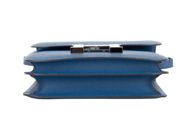 Hermès Constance 18 Deep Bleu Epsom Palladium Hardware - Luxury Shopping