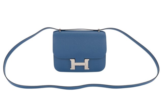 Hermès Constance 18 Deep Bleu Epsom Palladium Hardware - Luxury Shopping